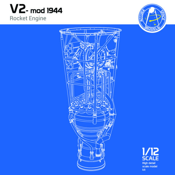 F1 - Rocket Engine Scale Model kit 1/12 - Accuraspacemodels