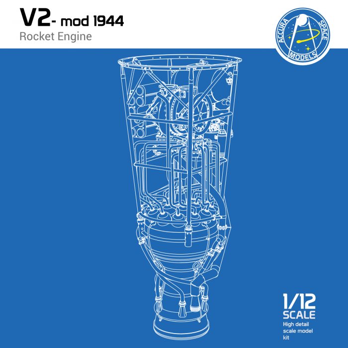 V2 mod. 1944 - Rocket Engine Scale Model kit 1/12 - Accuraspacemodels