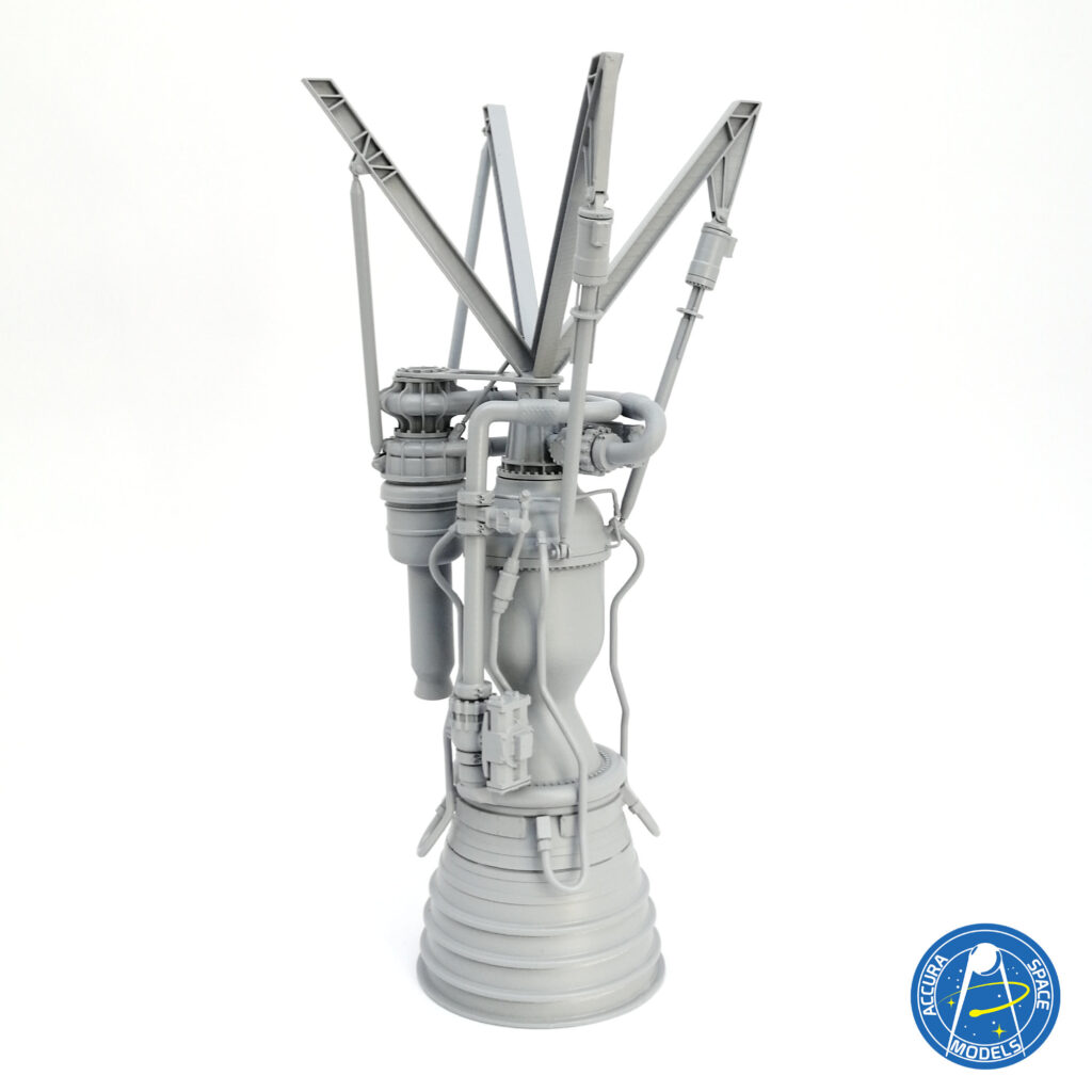 Merlin 1C - rocket engine scale model kit 1/12 - Accuraspacemodels