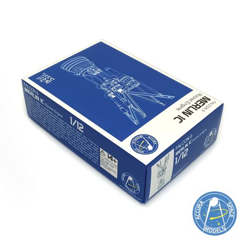 Merlin 1C - rocket engine scale model kit 1/12 - Accuraspacemodels