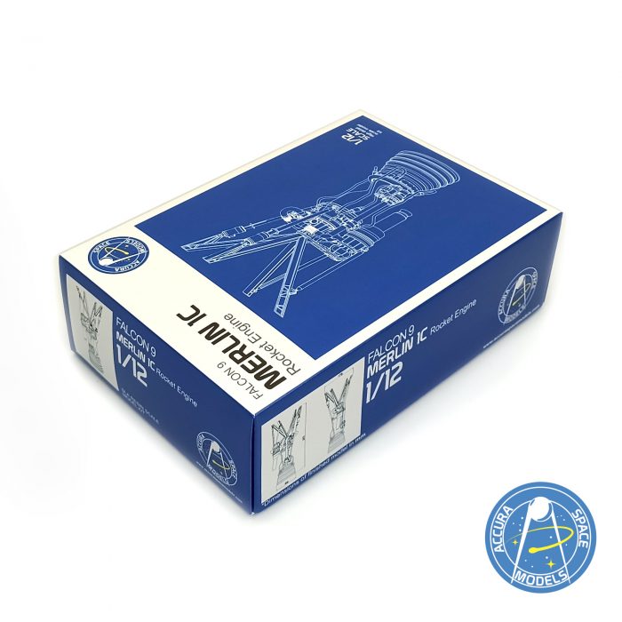 Merlin 1C - rocket engine scale model kit 1/12 - Accuraspacemodels