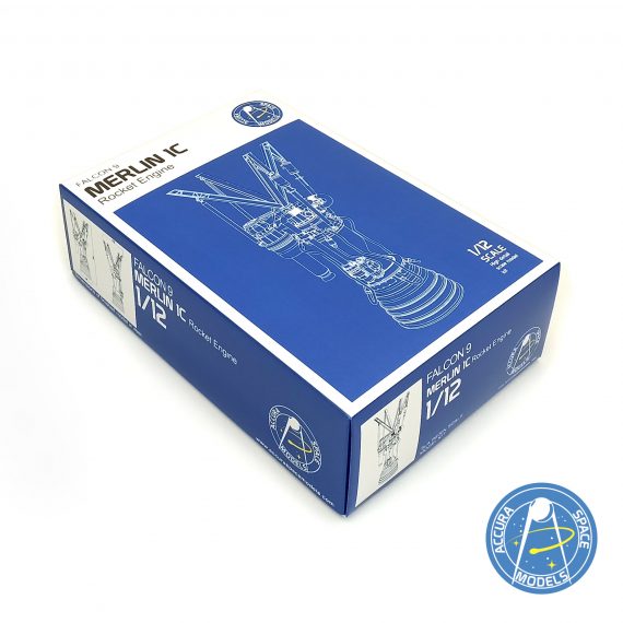 Merlin 1C - rocket engine scale model kit 1/12 - Accuraspacemodels