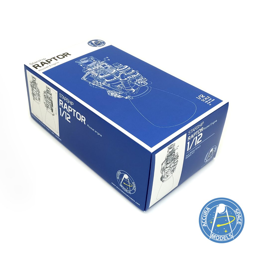 SpaceX Raptor scale model kit 1/12 by Accuraspacemodels