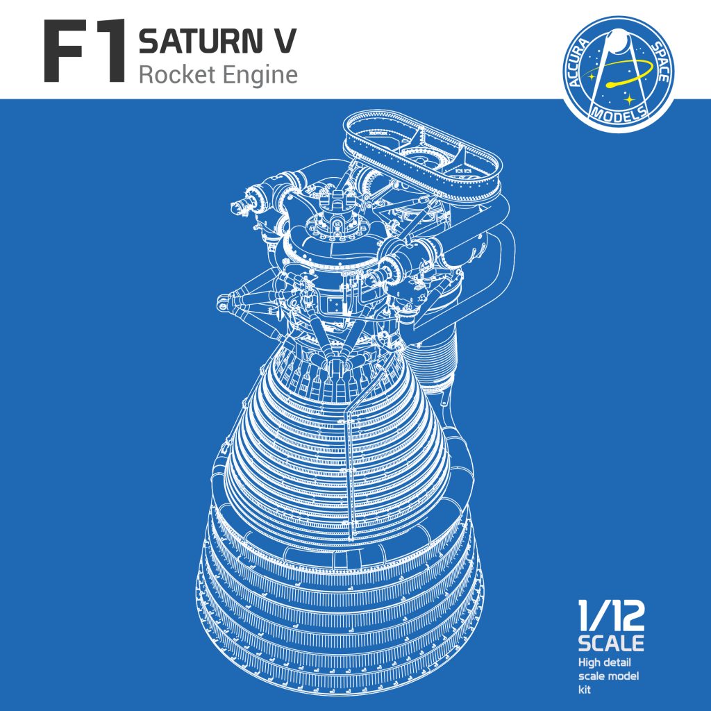 F1 - Rocket Engine Scale Model kit 1/12 - Accuraspacemodels