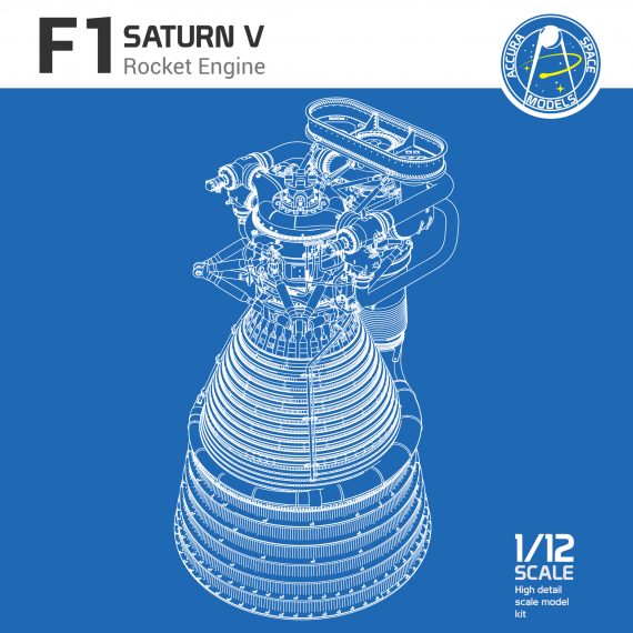 F1 - Rocket Engine Scale Model kit 1/12 - Accuraspacemodels
