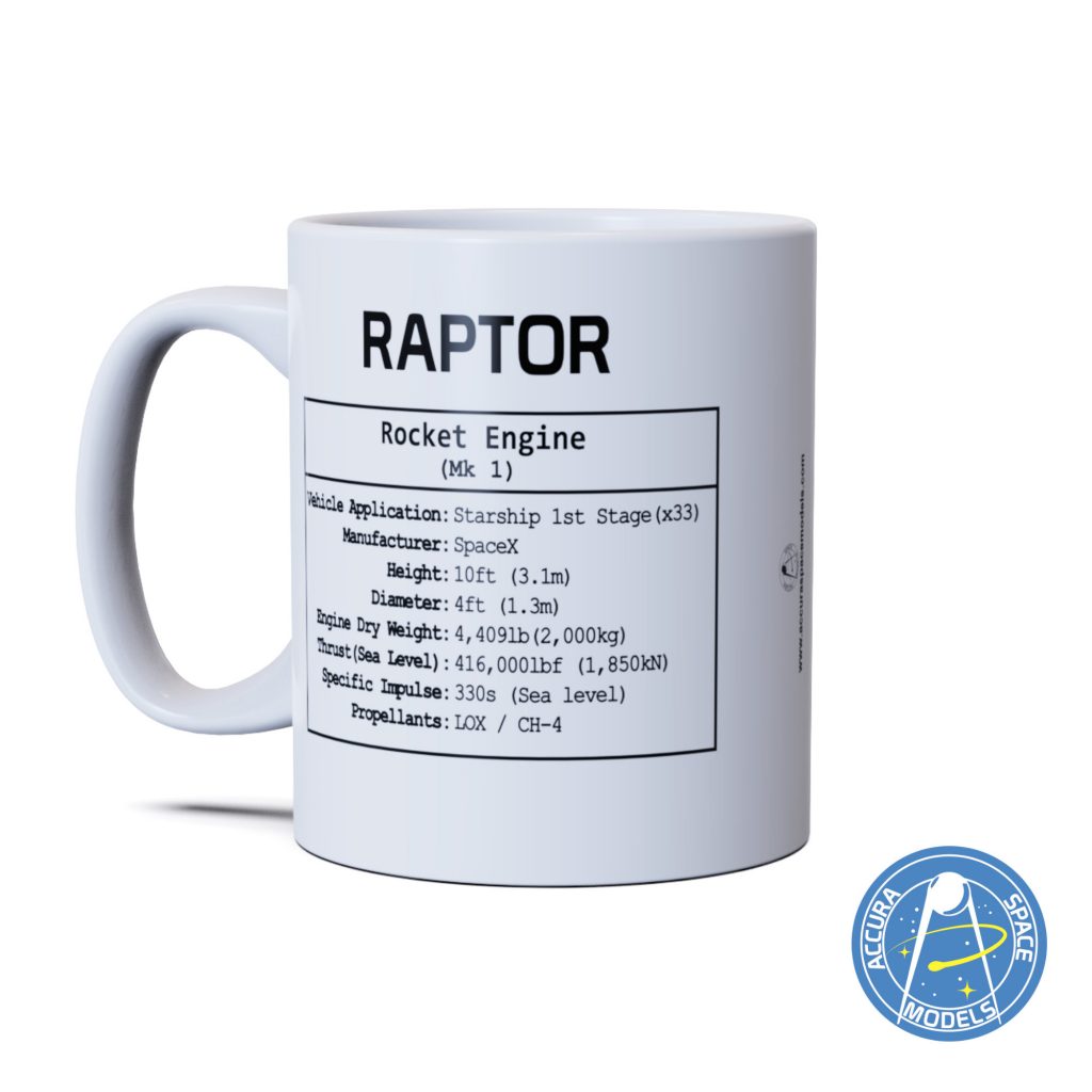 RAPTOR Coffee Mug - Accuraspacemodels