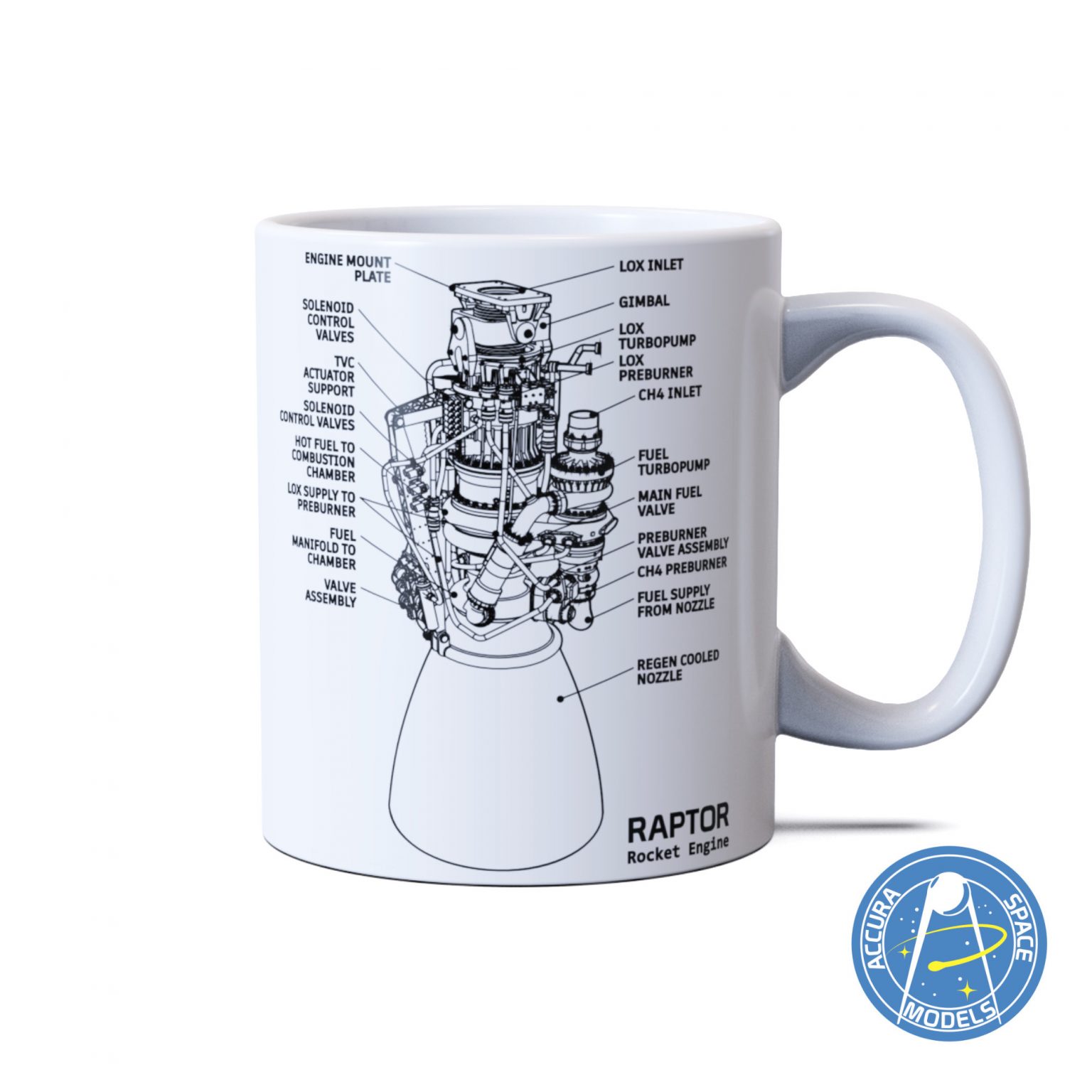 RAPTOR Coffee Mug - Accuraspacemodels