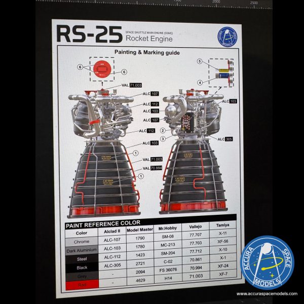 RS-25 scale model kit 1/12 by Accuraspacemodels