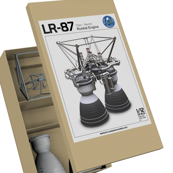 LR-87 scale model kit 1/12 by Accuraspacemodels